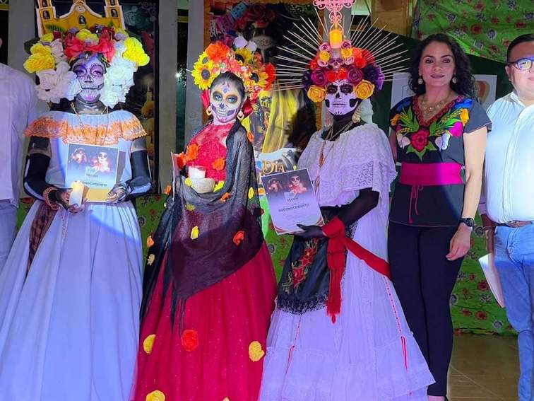 Color y tradición, en el concurso de Catrinas de Tecoh | Municipios Yucatán