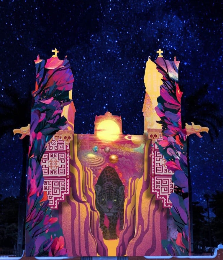 Todo listo para el Video Mapping de la Iglesia San Servacio en ...